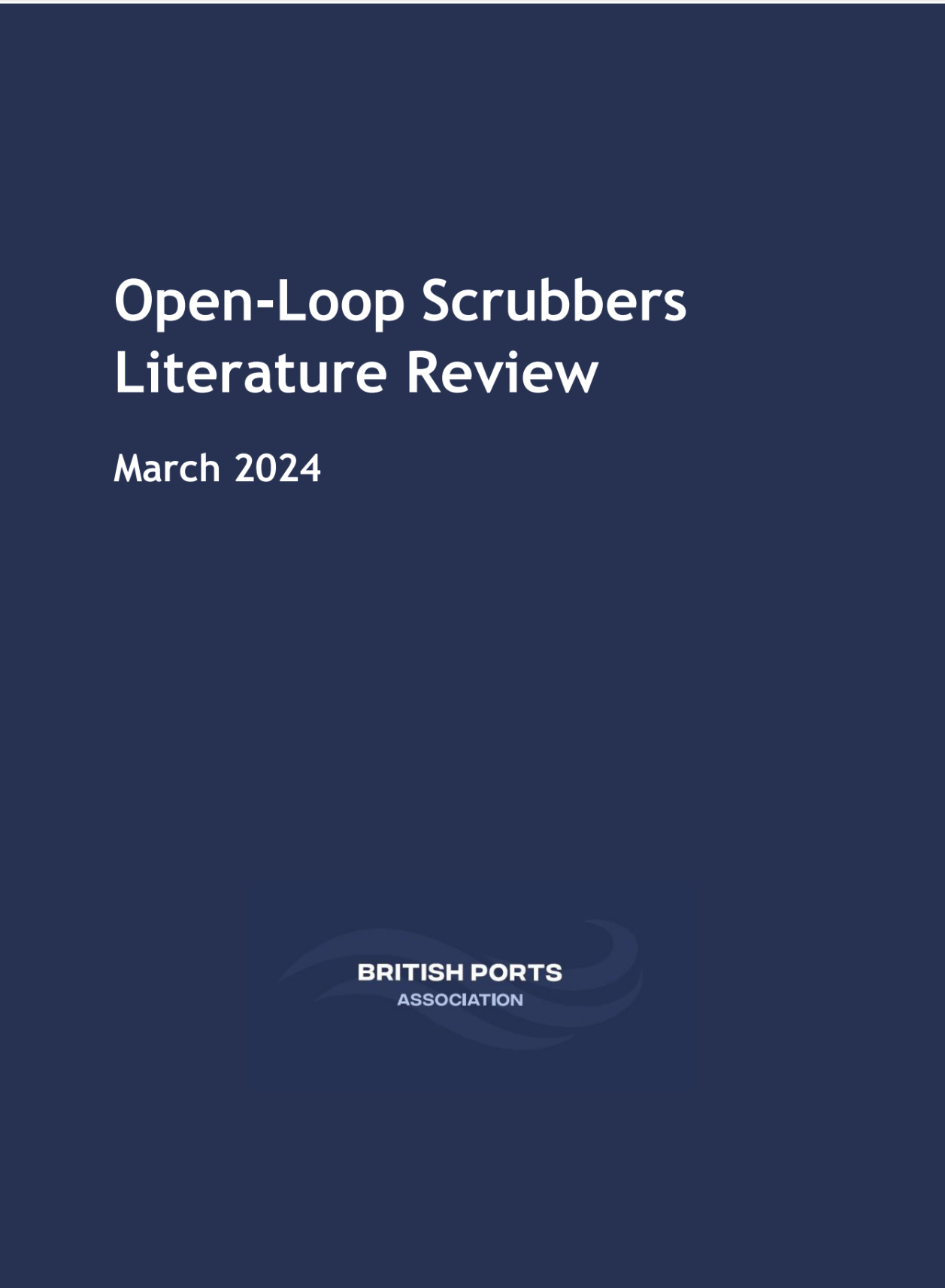 Open-Loop Scrubbers Hub - British Ports Association